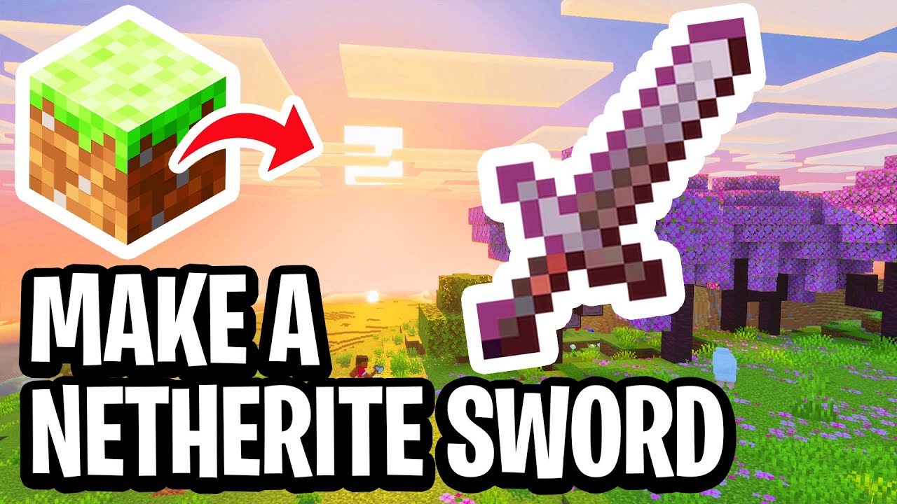 How To Make Netherite Sword In Minecraft - Full Guide - YouTube