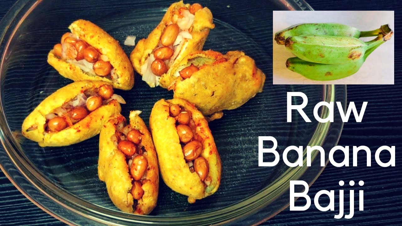 5 Minutes Recipe Aratikaya Bajji| Snack with Raw Banana| Stuffed Raw ...