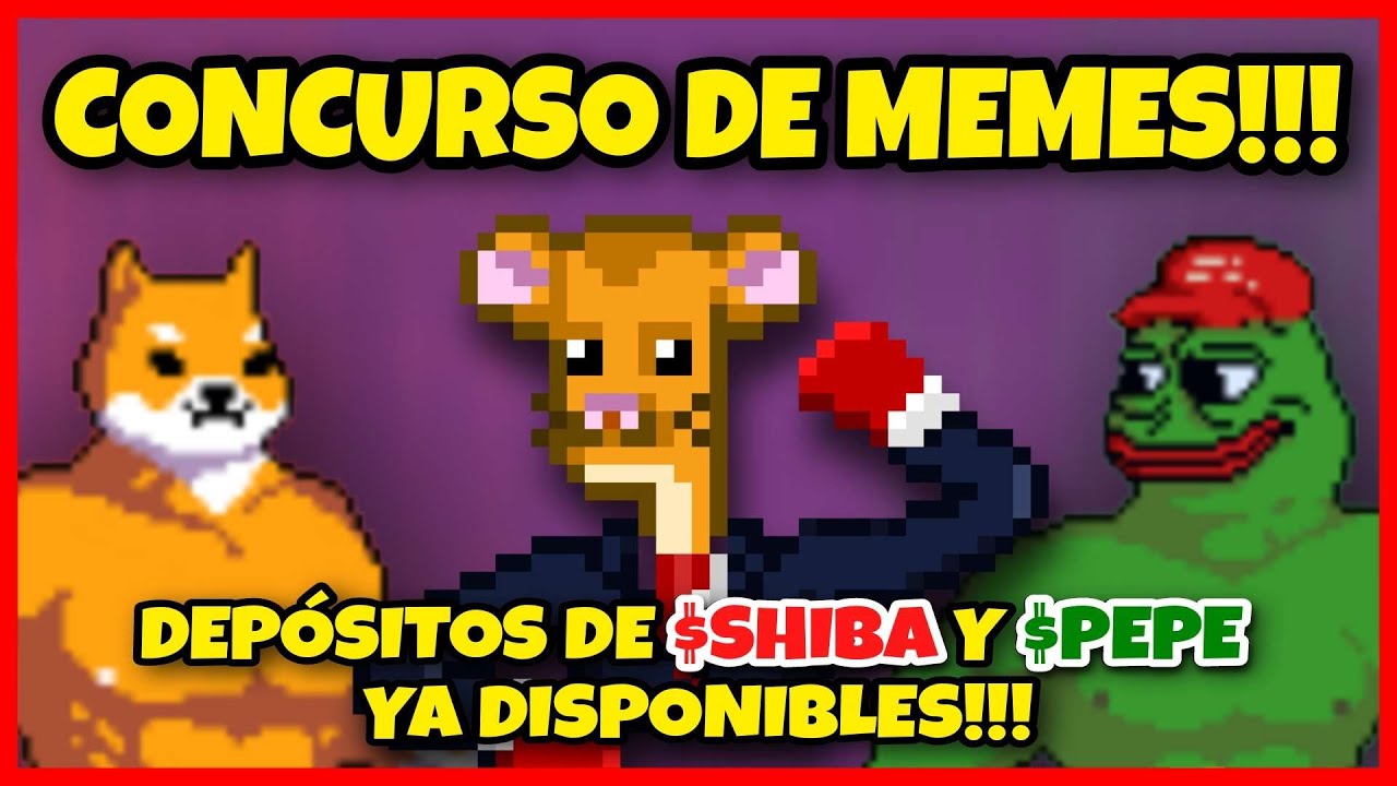 LLEGARON SHIBA Y PEPE A ROLLERCOIN! CONCURSO DE MEMES POR RLT EN LA ...