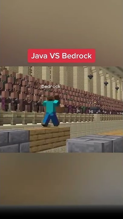 Minecraft Java vs Bedrock 🤨😂 #shorts #minecraft #meme #minecraftmeme # ...