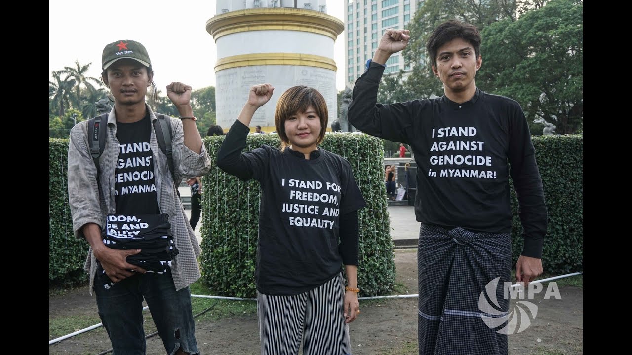 I Stand Against Genocide In Myanmar Campaign - YouTube