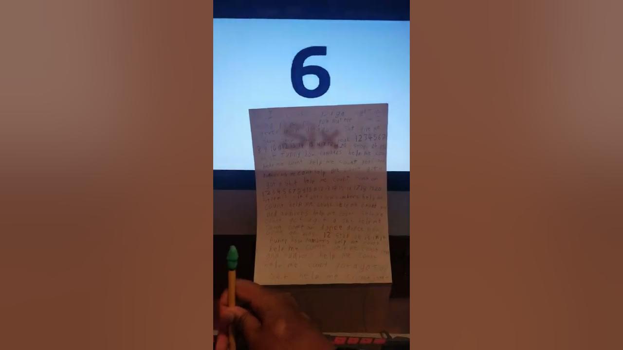 Numbers Help Me Count Lyrics - YouTube