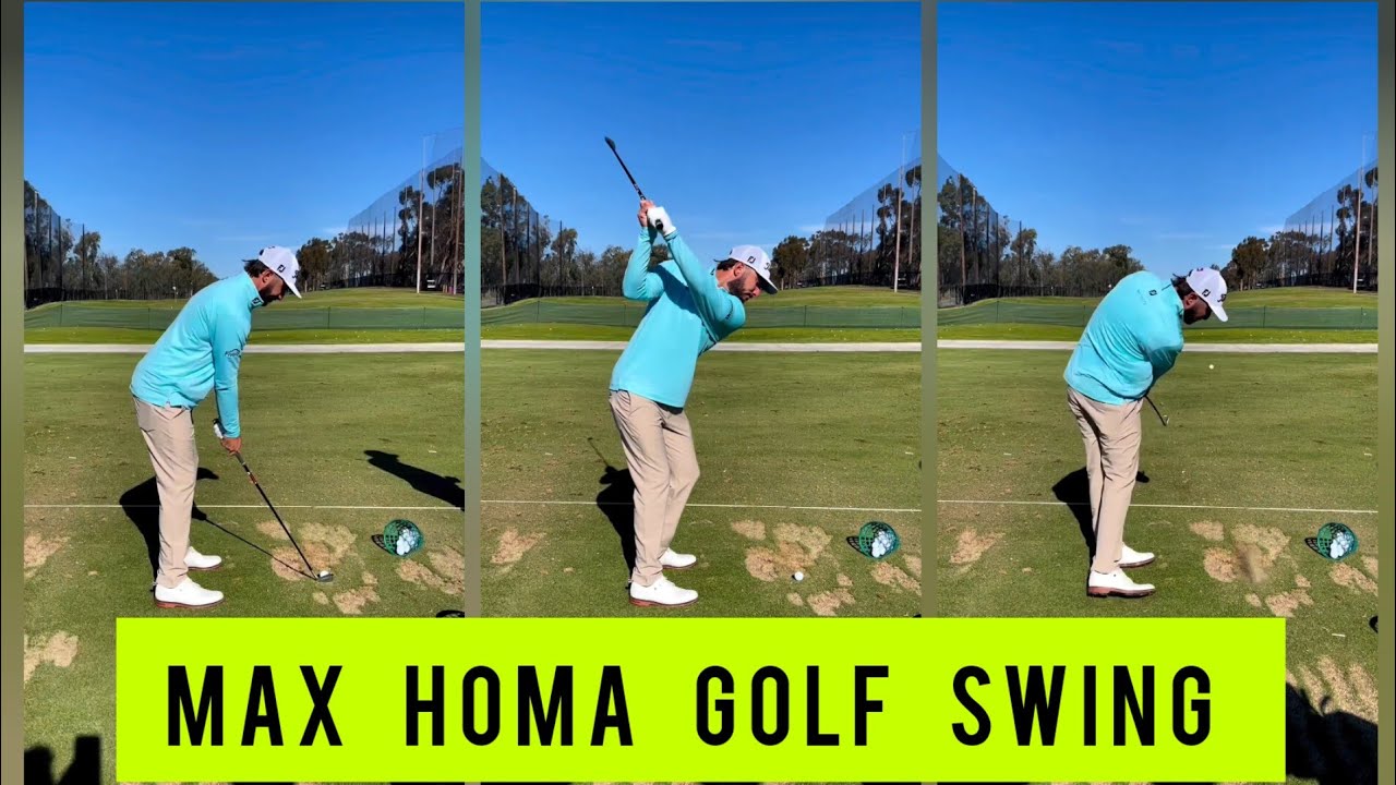 MAX HOMA GOLF SWING SLOW MOTION - YouTube