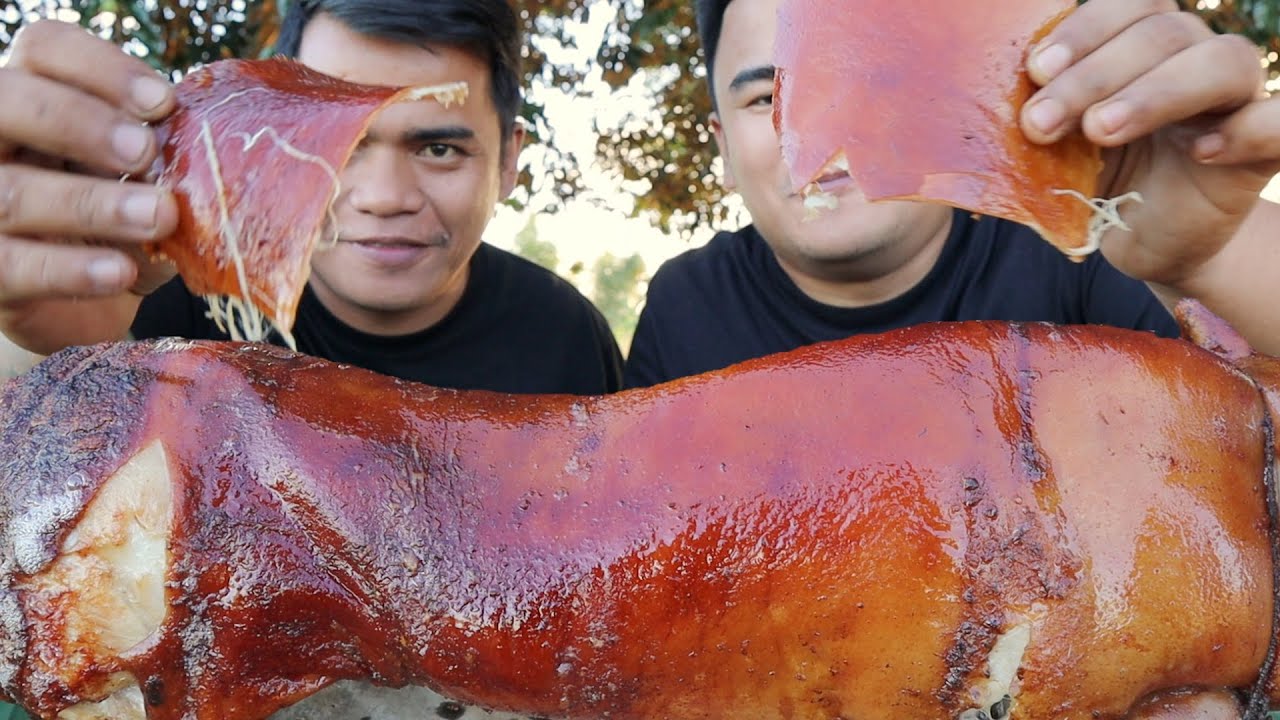 OUTDOOR COOKING | LECHON DE LECHE NATIVE BABOY MUKBANG (HD) - YouTube
