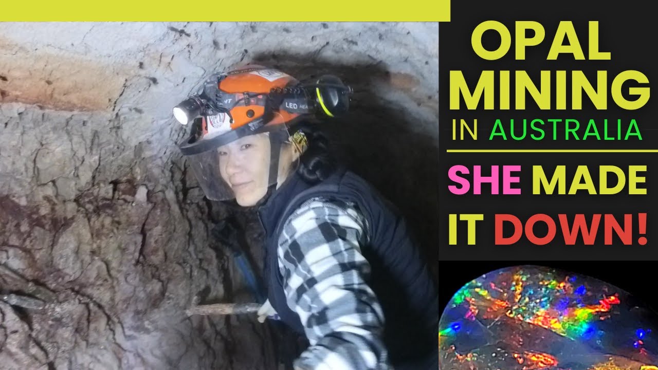Opal Mining in Australia - Xinny Hunting for Opal - It's HER First Opal ...