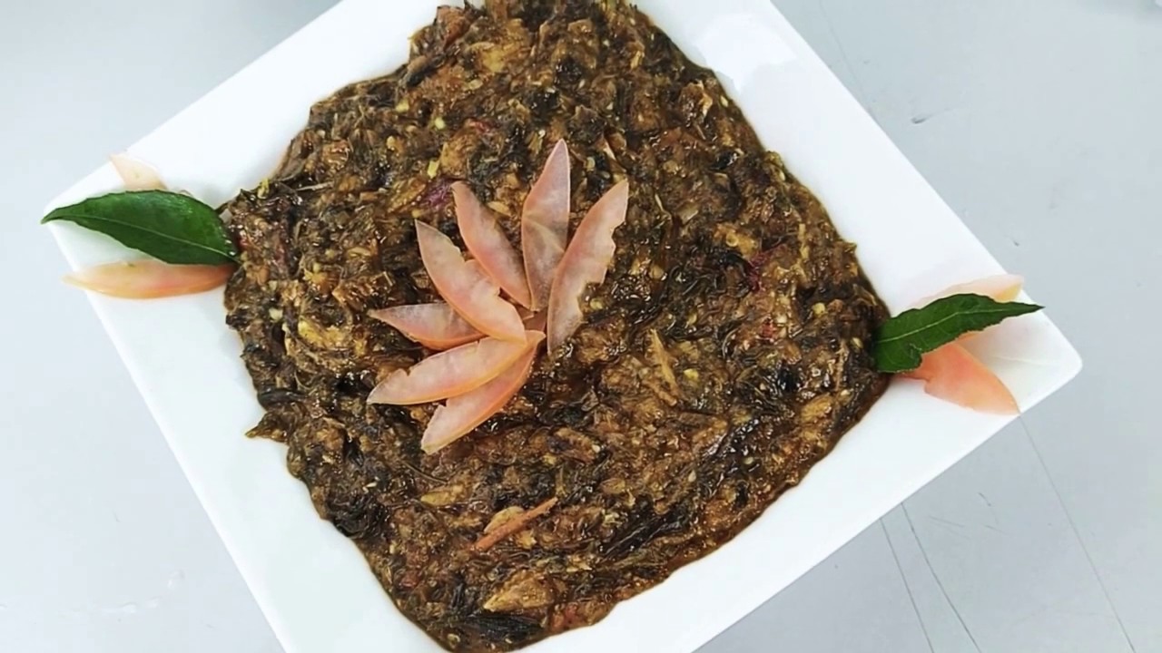 Pulicha keerai (Roselle leaves recipe) with sardin - YouTube