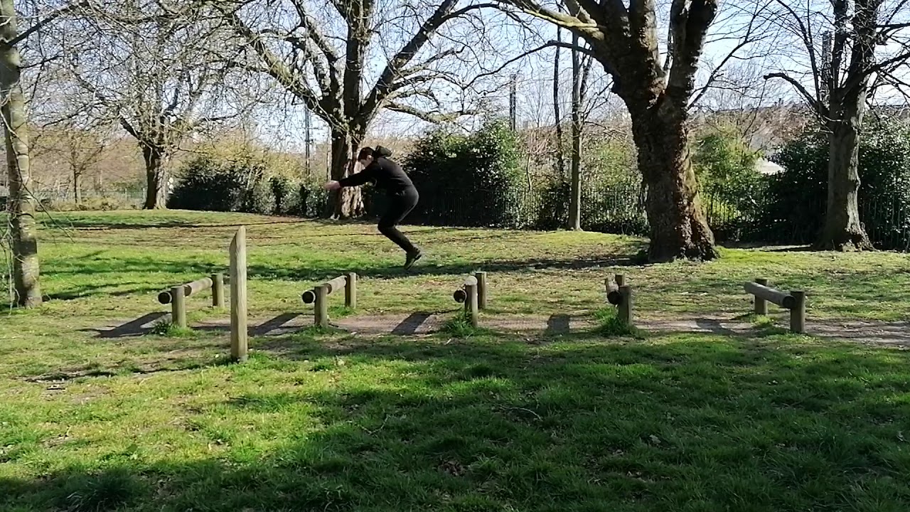 Random jumps at Wandle Park - YouTube