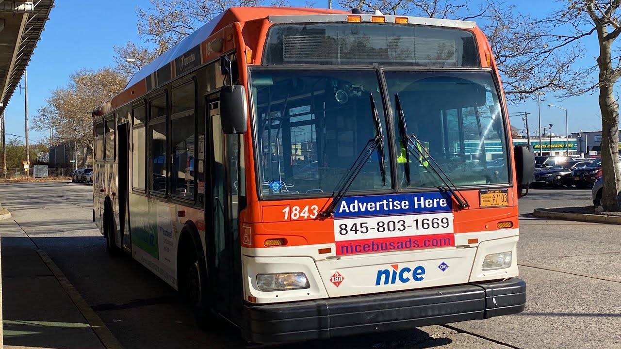 NICE Bus Onboard: 2012 Orion VII 3G CNG #1843 on the n19X & n19 - YouTube