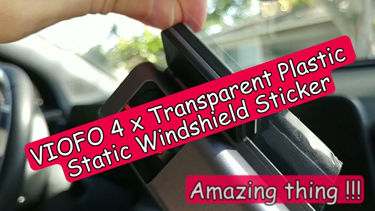 How To Use Transparent Windshield Stickers For Dash Cams? (VIOFO 4 x ...
