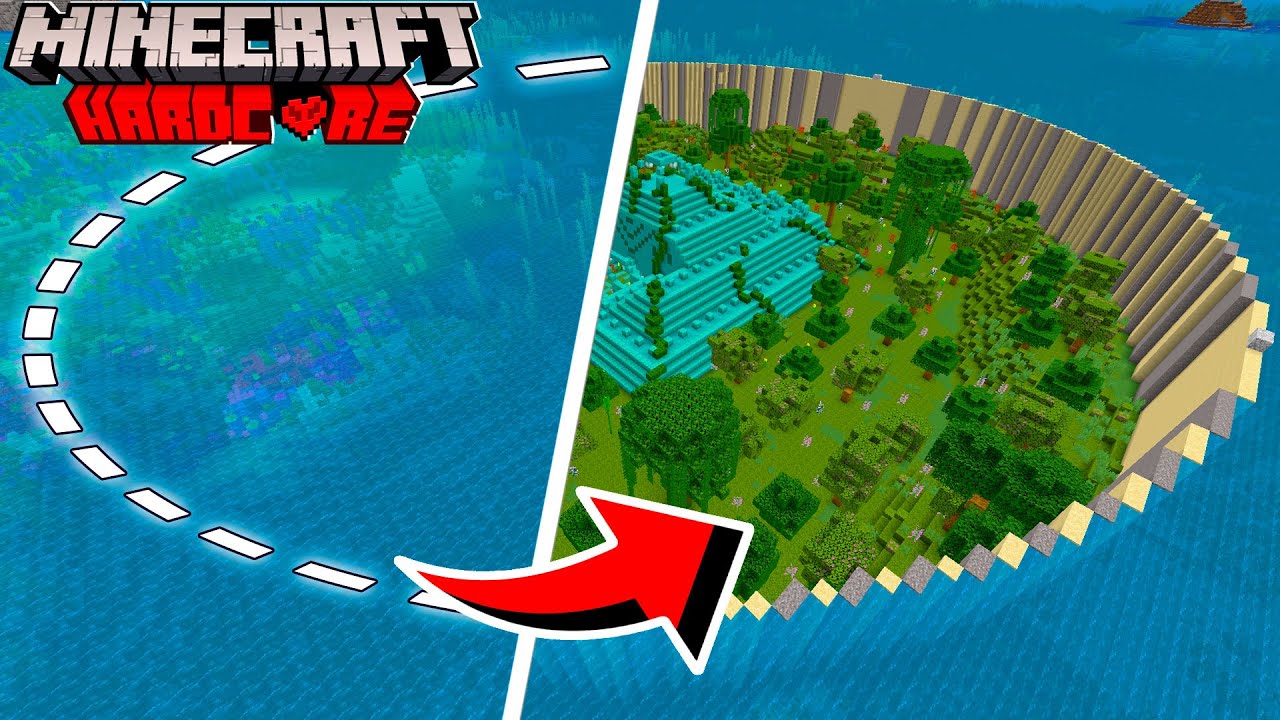 TRANSFORMEI o TEMPLO do OCEANO no Minecraft Hardcore! - YouTube