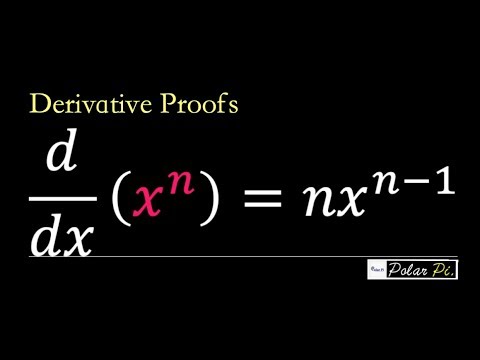 Derivative Proofs - Proof of the Power Rule [d/dx(x^n)=nx^n-1] - YouTube