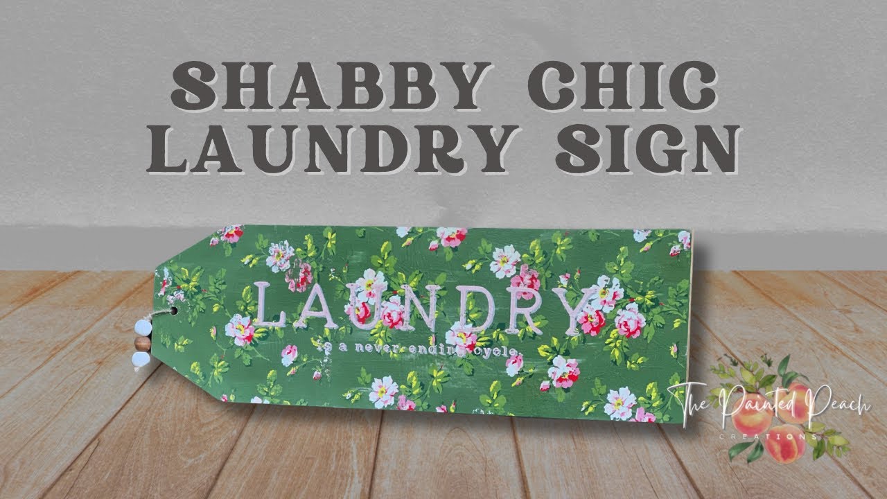 DIY Shabby Chic Wood Sign - YouTube