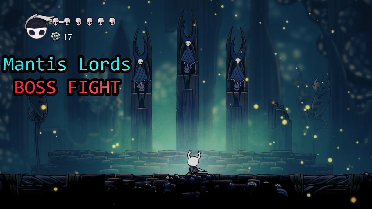 Hollow Knight- Mantis Lords Boss Fight - YouTube