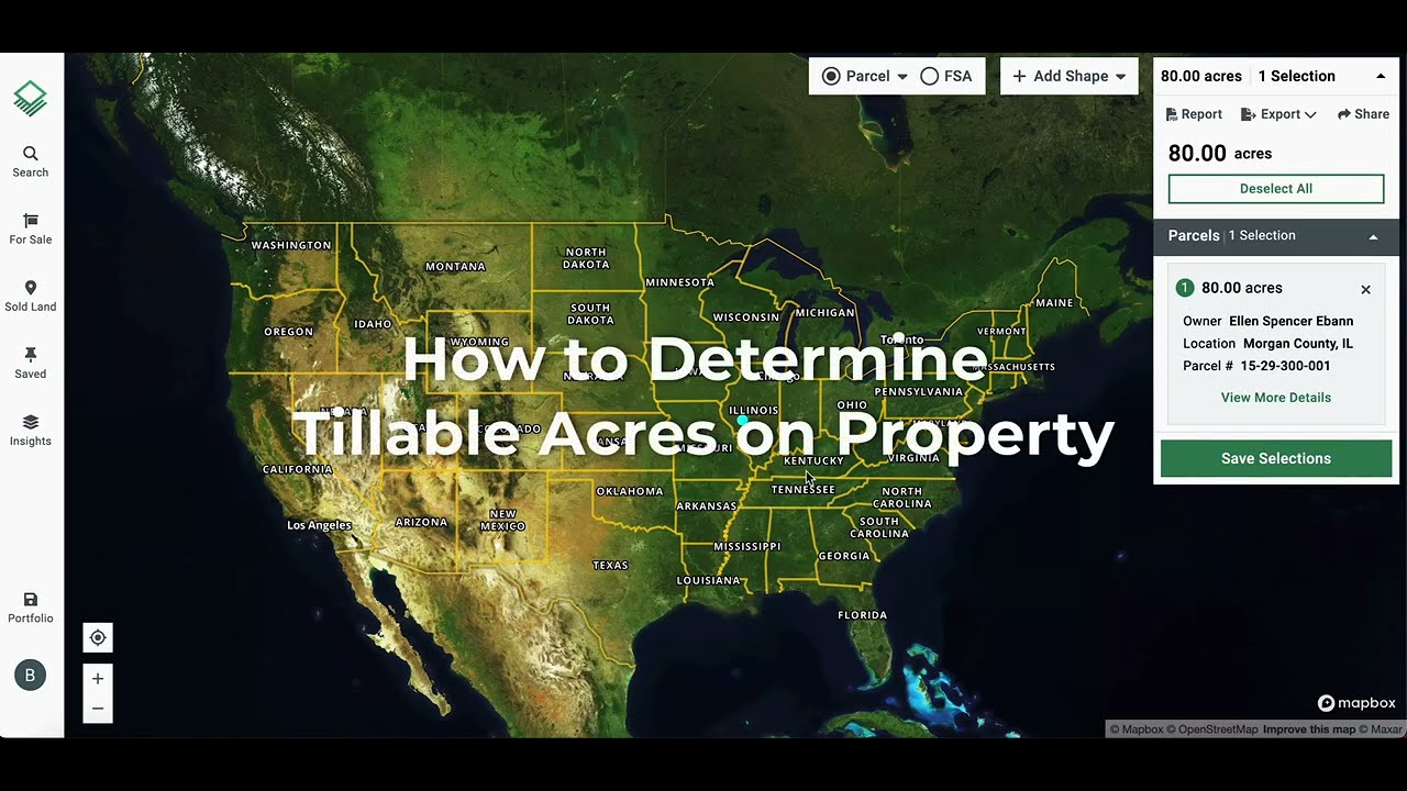 How to Determine Tillable Acres on a Property | Acres - YouTube