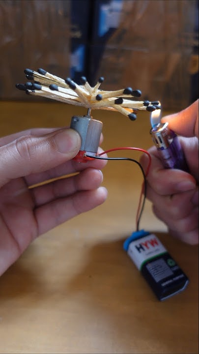 🔥 DIY DC Motor Project with Matchsticks! 🔋 | Simple & Fun Engineering ...