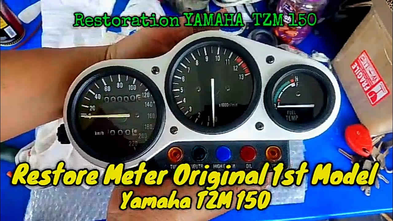 Restore Meter Original 1st Model Yamaha TZM 150 - YouTube