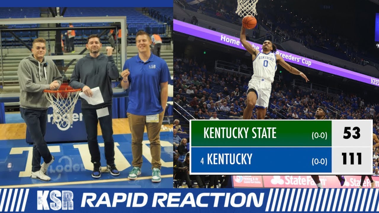 Kentucky Basketball beats Kentucky State 111-53 | Rapid Reaction # ...