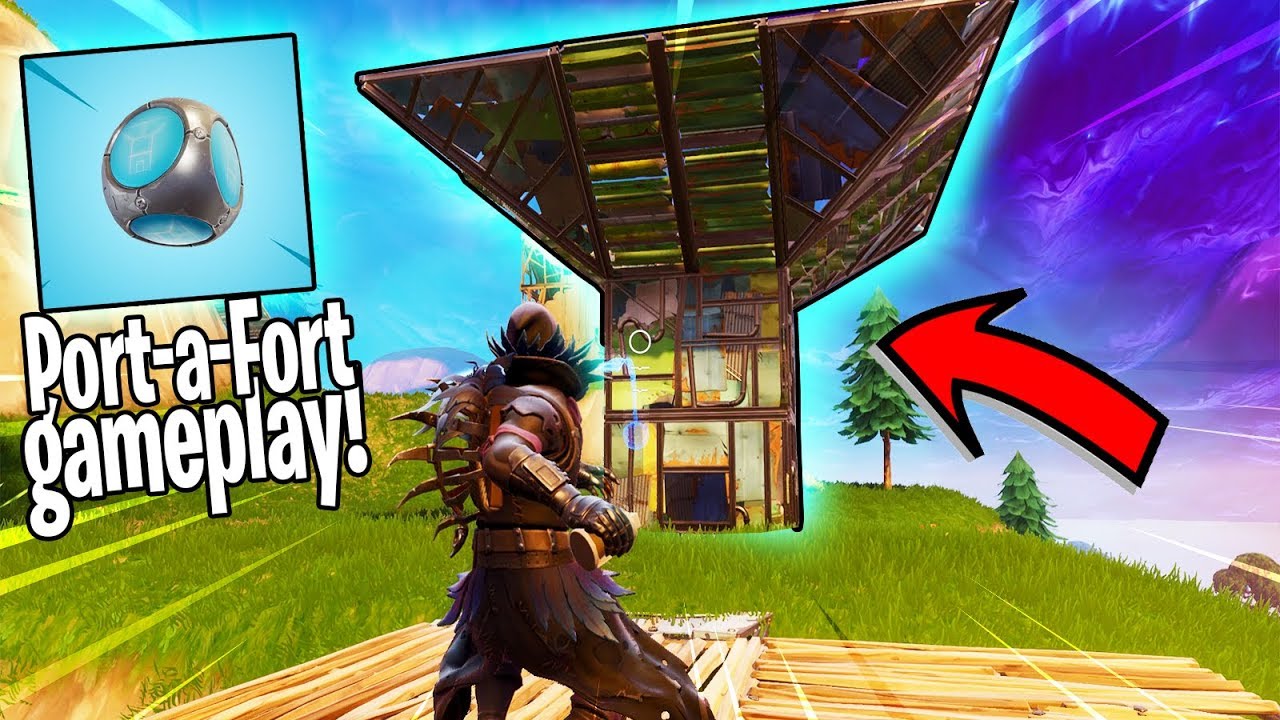 NEW PORT-A-FORT GAMEPLAY COMING TO FORTNITE BATTLE ROYALE! | "Is This ...