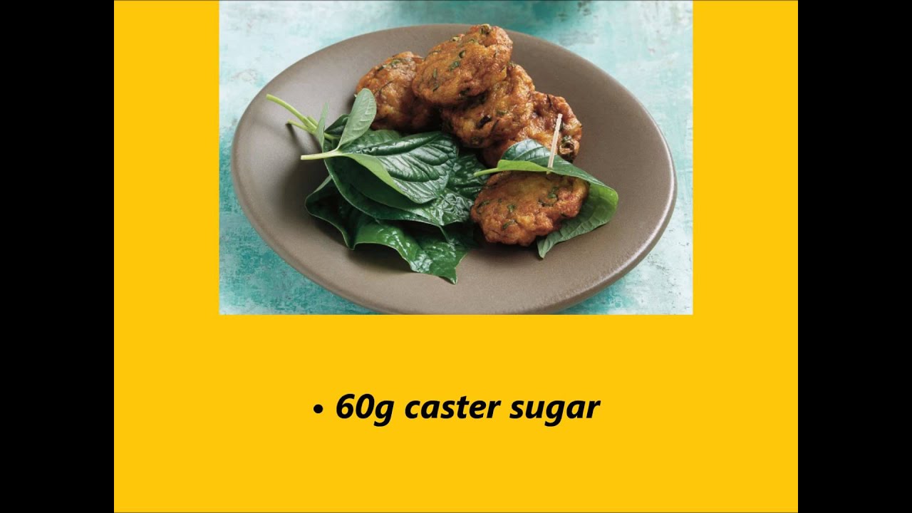 Recipe Fish cakes with dipping sauce (Tord man plaa) - YouTube