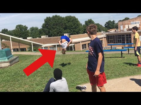 CRAZY FLIP SESSION AT SCHOOL