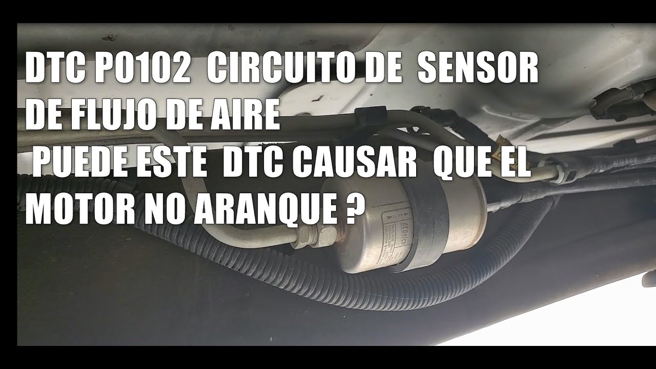 CHEVROLET S10 DA MARCHA Y NO ARRANCA DTC P0102 - YouTube