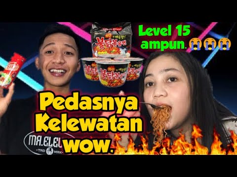 CHALLENGE MIE SAMYANG, PEDASNYA AUTO MENAGIS. AMPUN😤😠