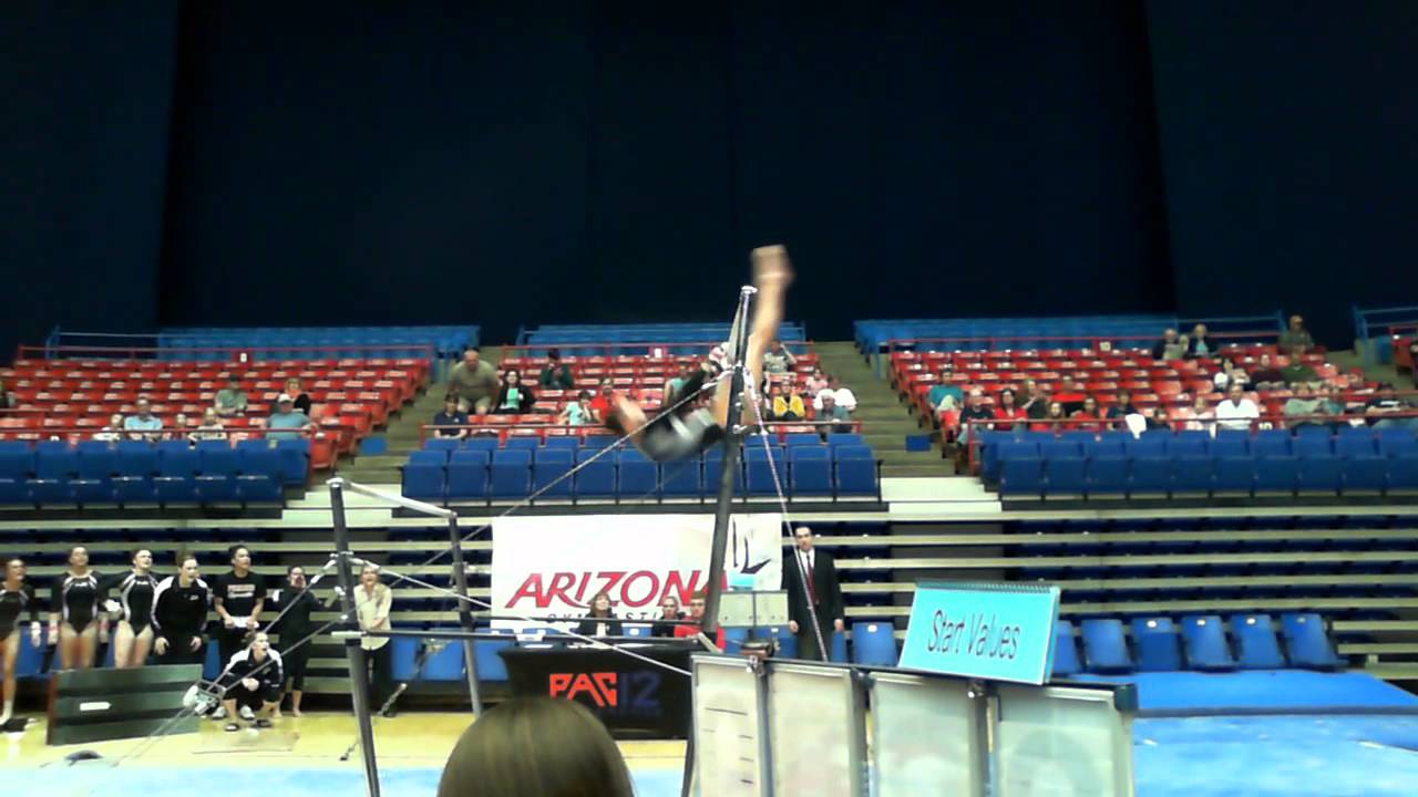 Bethany Larimer - Bars 9.70 (@ Arizona w/ BYU and Bridgeport 3/15/14 ...
