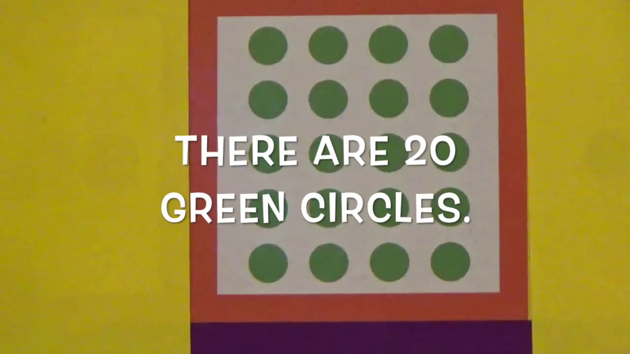 Count 20 Green Circles - Learn shapes, colors, numbers & practice ...