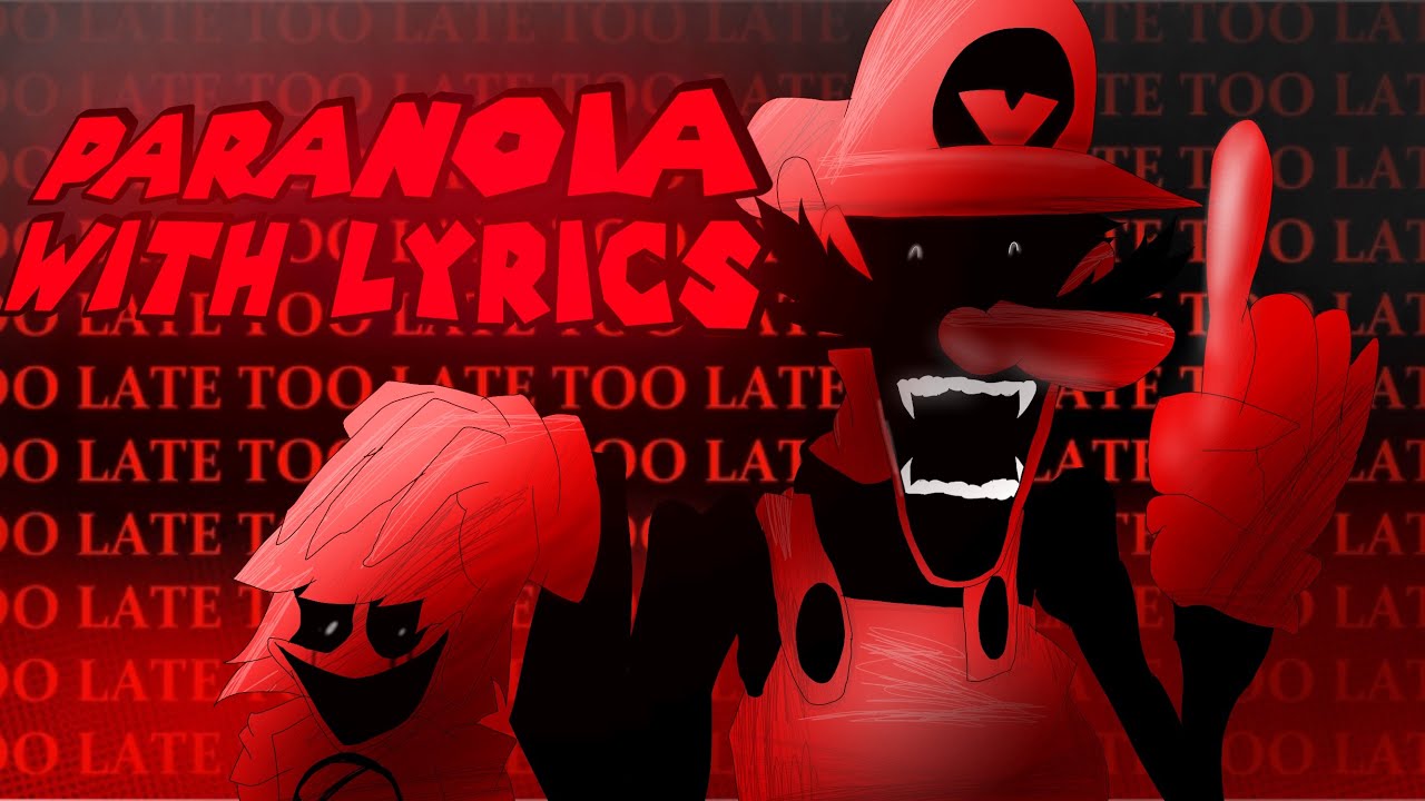 Paranoia with LYRICS| Friday Night Funkin’: Mario’s Madness V2 - YouTube