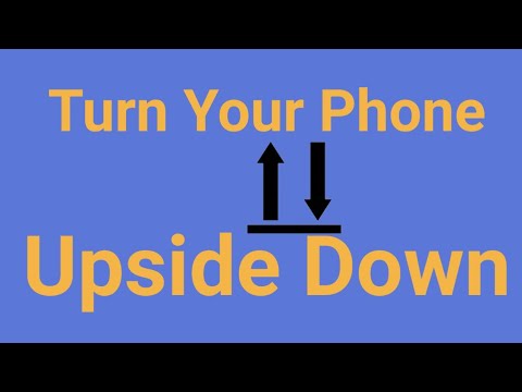 Why you should always turn your phone upside down - YouTube