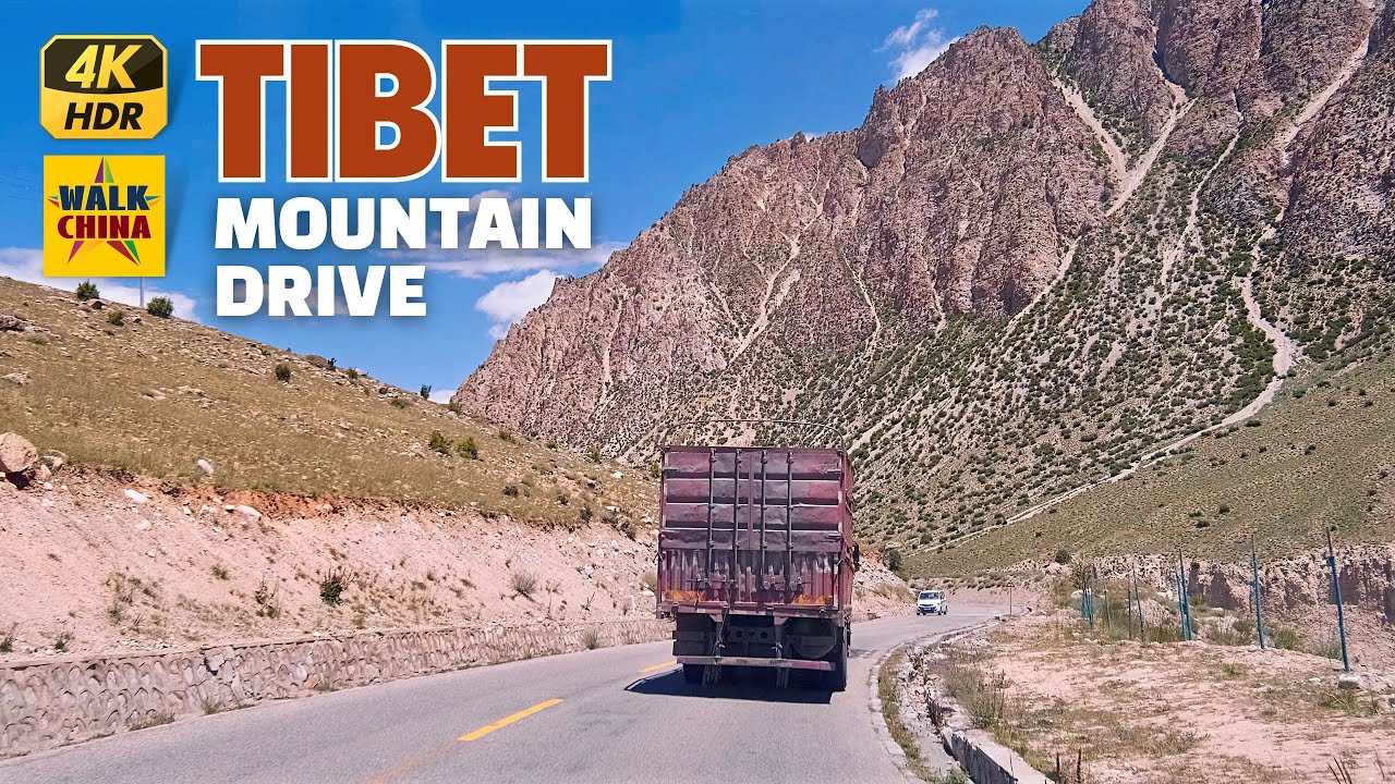 Scenic Drive thru Tibetan Mountains on Highway G318 - Ranwu to Baxoi ...