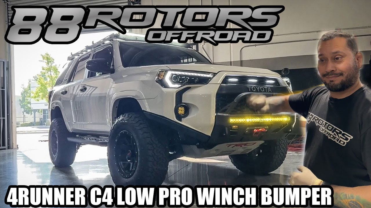 2023 TOYOTA 4RUNNER TRD OFFROAD C4 FABRICATION LOW PRO WINCH BUMPER ...