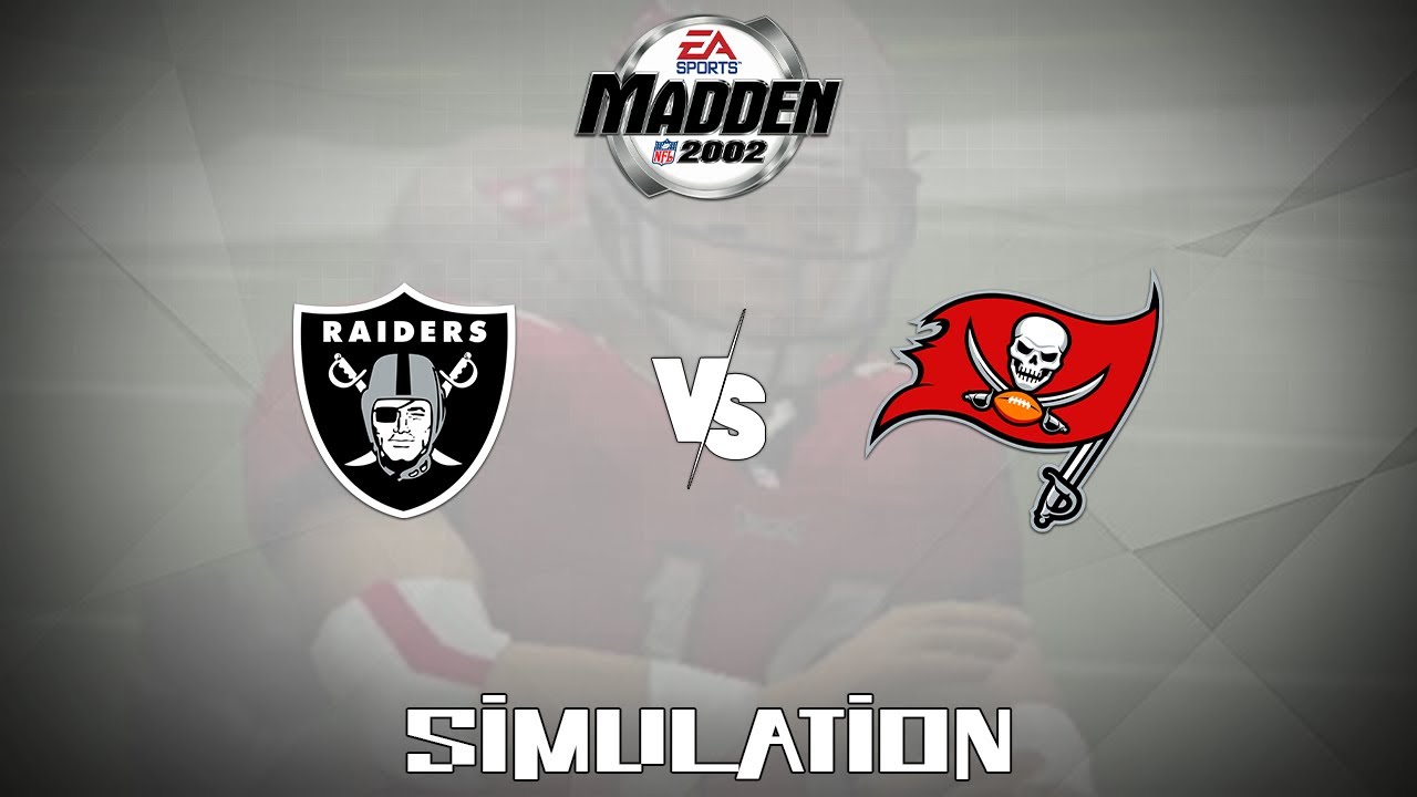 Madden NFL 2002 (2001) - Oakland Raiders vs Tampa Bay Buccaneers ...