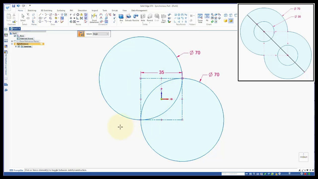 สอน Solid Edge ตอน 41 - Practice Exam 01 - YouTube