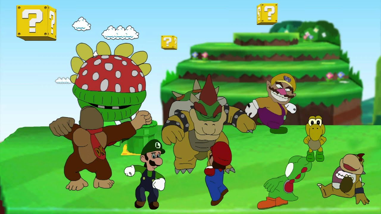 SUPER MARIO HARLEM SHAKE - Animated Nintendo Characters - YouTube