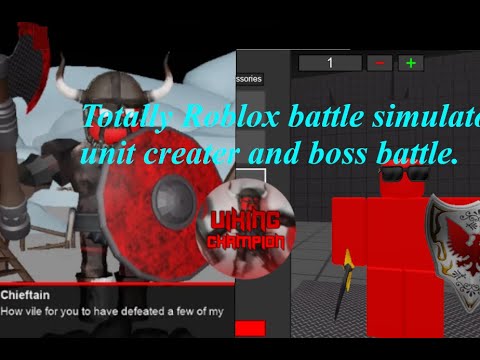 Totally Roblox Battle Simulator Boss Battle and Unit Creator - YouTube