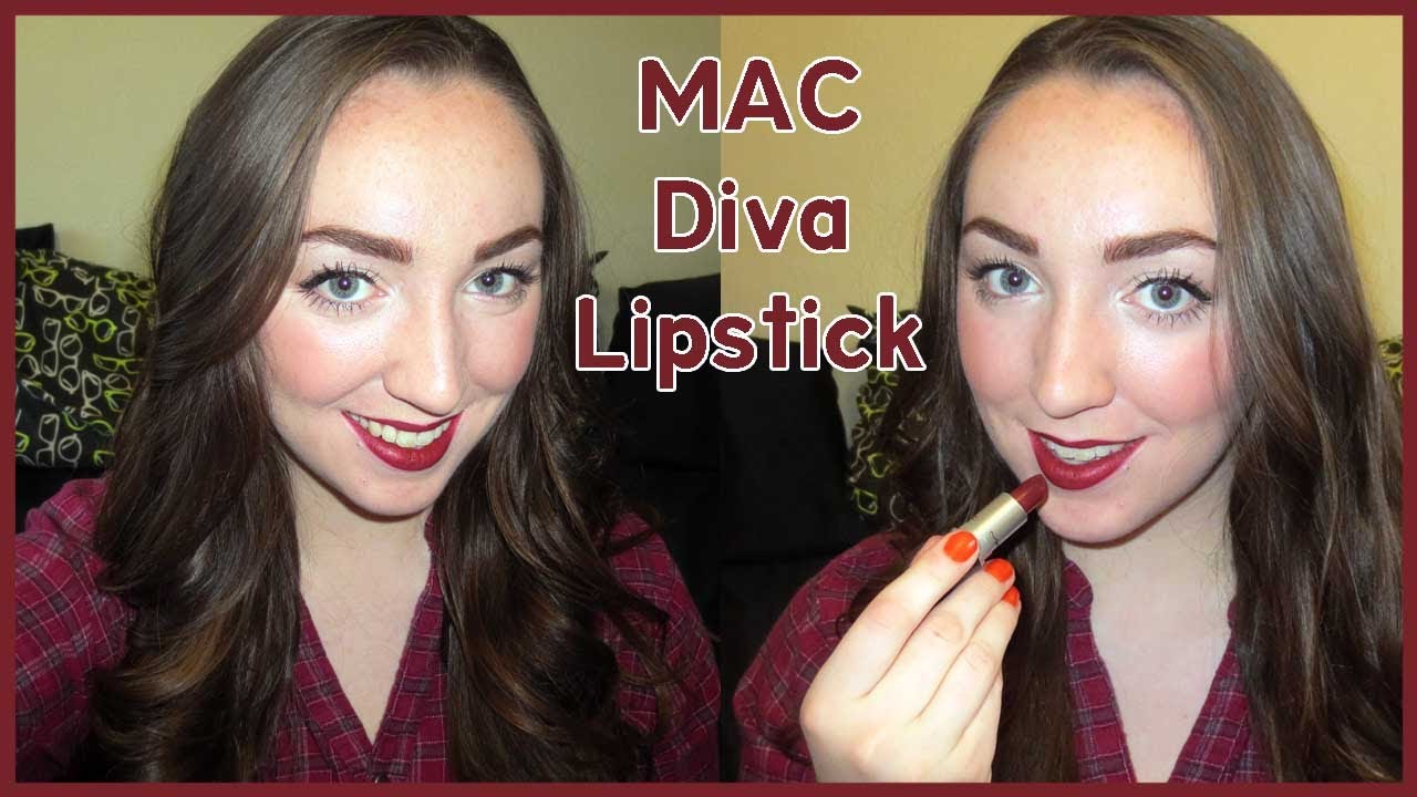 Tutorial: MAC Diva Lipstick (How To Wear Dark Lipstick) - YouTube