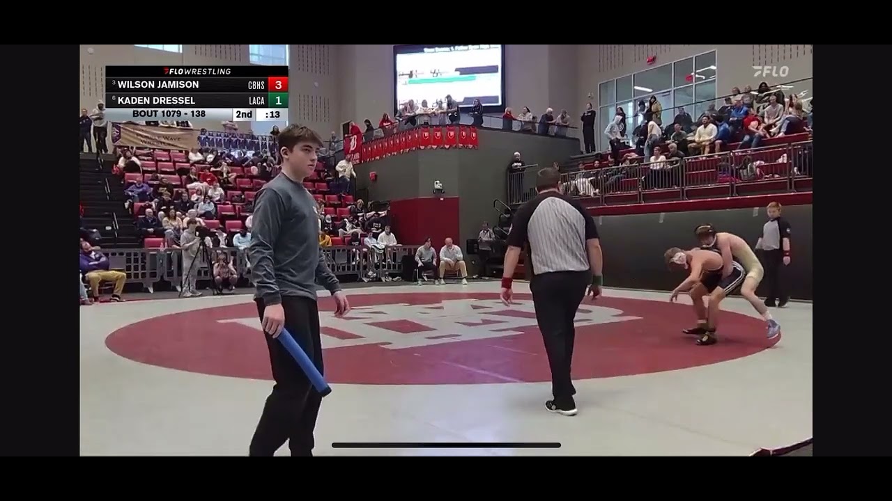 TNSAA Div II State Quaterfinal - Wilson Jamison (CBHS) won by decision ...