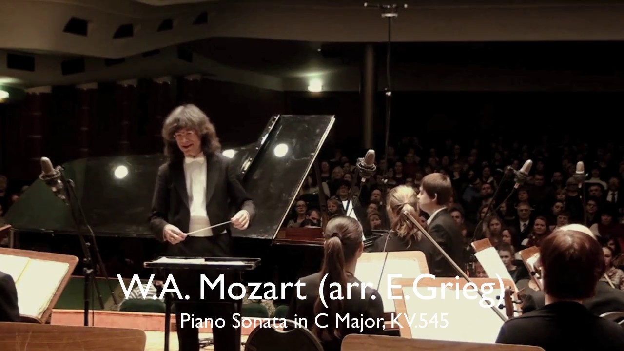 Mozart - Grieg Sonata in C Major, KV. 545 with Orchestra - N. Medvedev ...