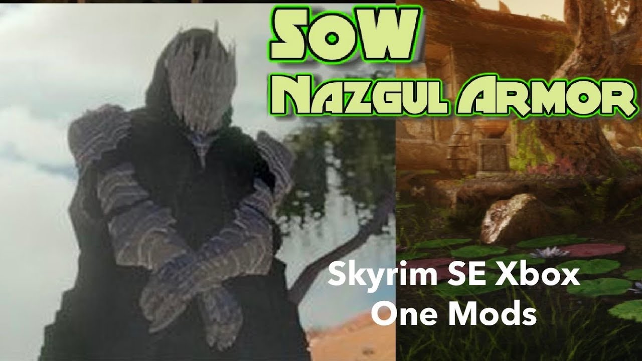 SoW Nazgul Armor Skyrim SE Xbox One Mods - YouTube