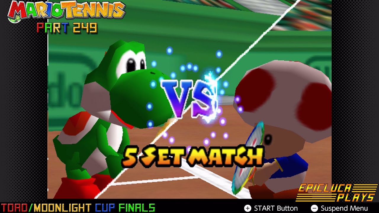 Mario Tennis Part 249 - Toad/Moonlight Cup Finals (N64 Online ...