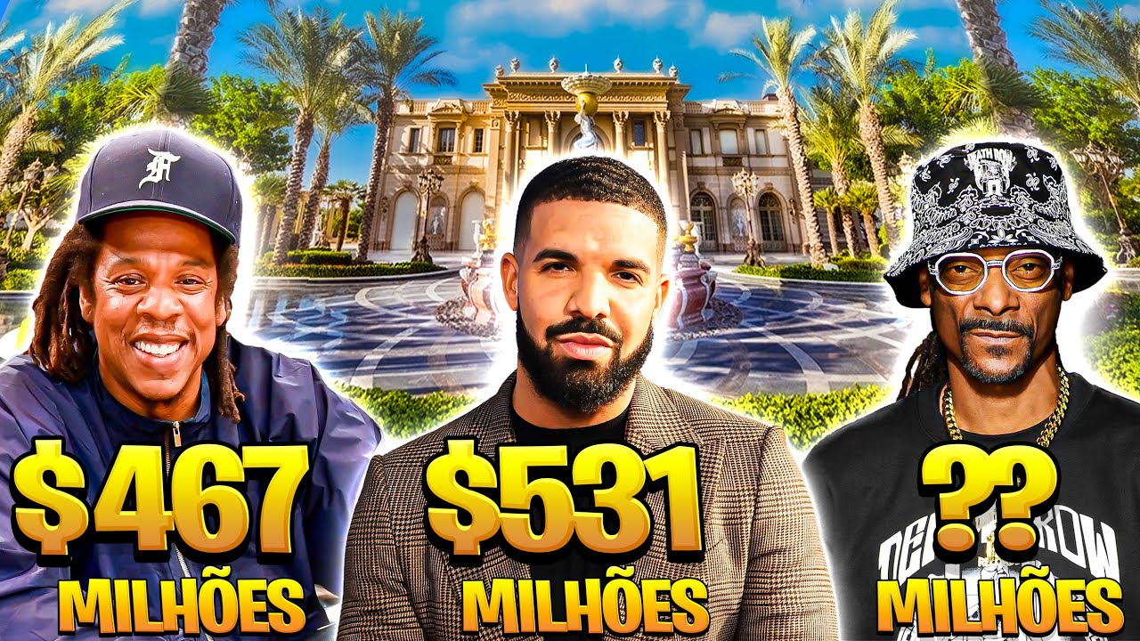 11 mansões mais luxuosas dos rappers (Jay-Z, Drake, Snoop Dogg, Wiz ...