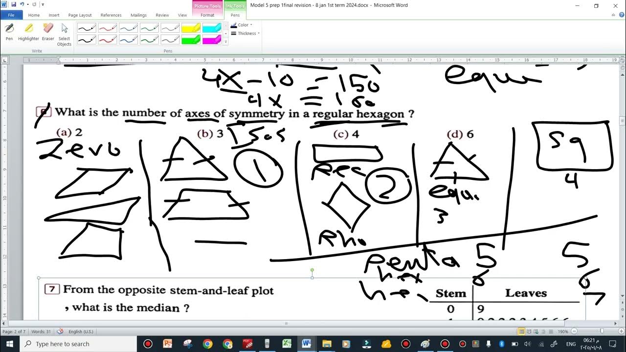 prep 1 final revisio 10 part 3 first term 2024 - YouTube