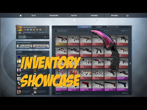 CS:GO Inventory Showcase- M4A4 Howl, Karmabit Fade & More! - YouTube