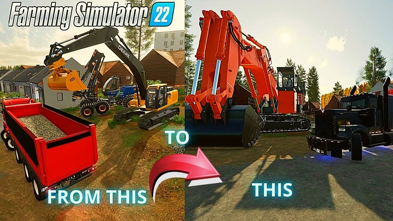 Excavating, Logging And Some Hilarious Multiplayer Shenanigans In FS22 ...