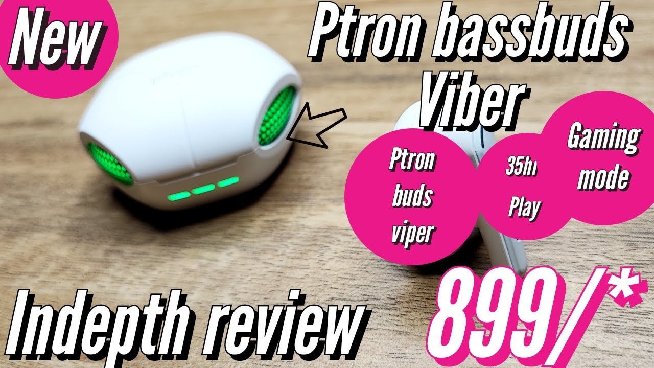 Ptron bassbuds viper 🔥 gaming buds 2023 | 👽 RGB lightening #ptron #new ...