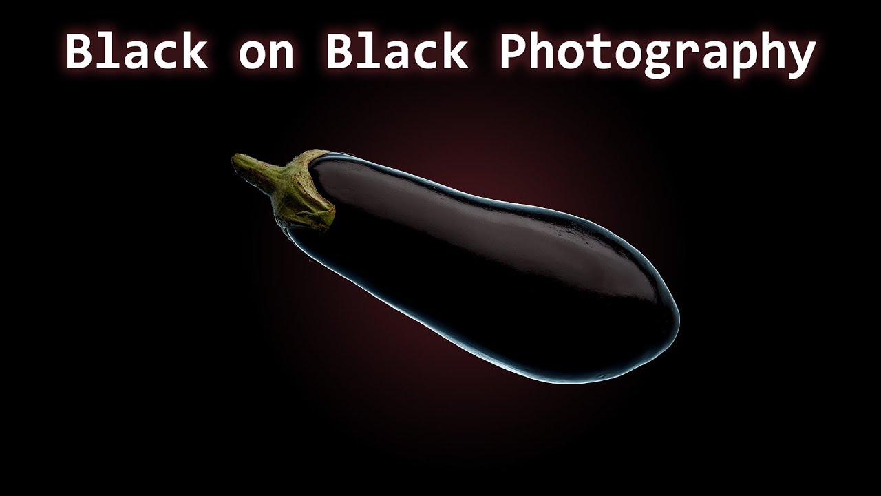 How to photograph dark subject on a black background - YouTube