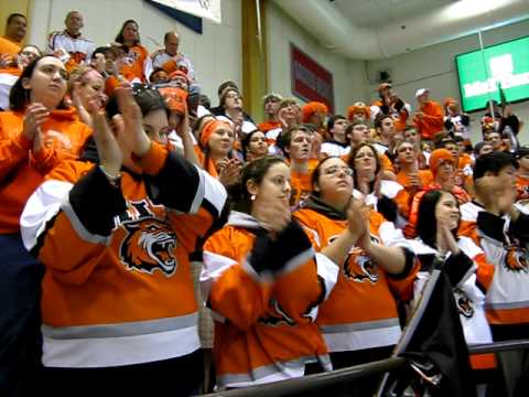 RIT Corner Crew and Pep Band perform "The Hey Song" before beginning of ...