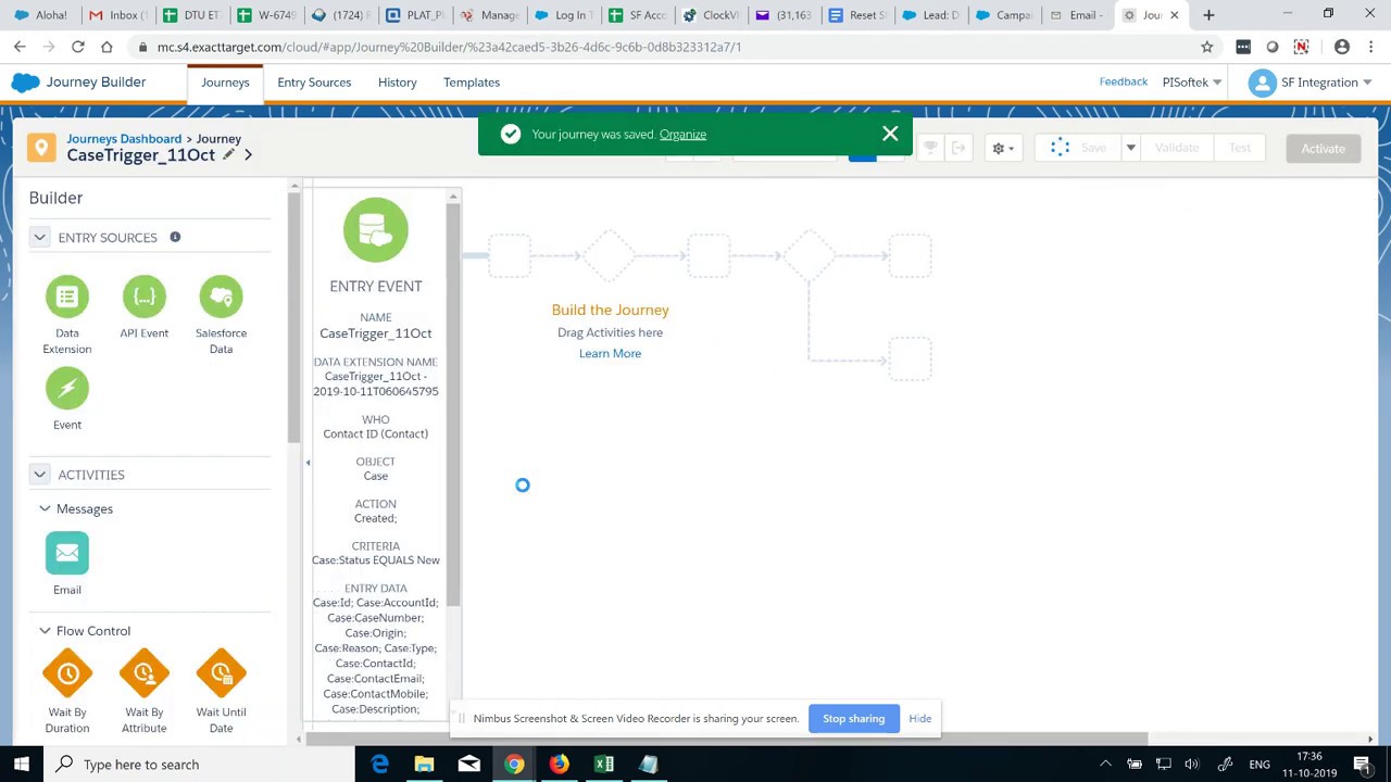 Salesforce Journey Builder Live Example 2 - YouTube