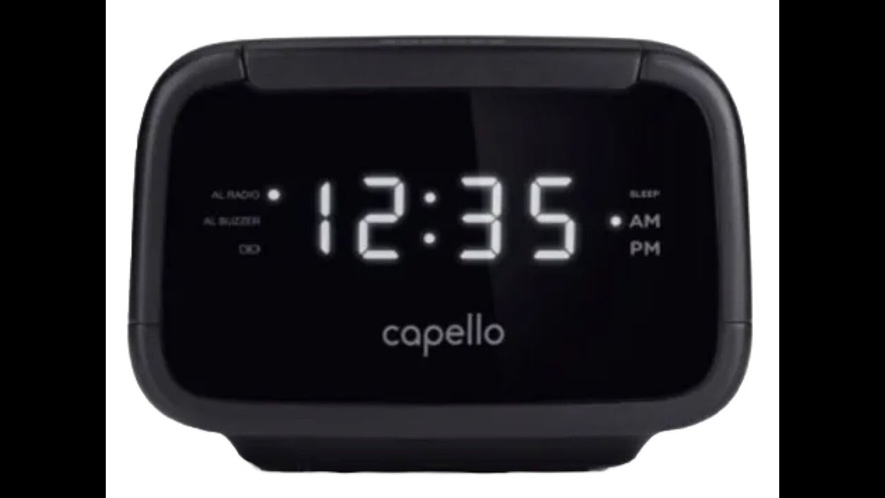 The capello Sleep Easy Alarm Clock AM/FM Radio Unboxing - YouTube
